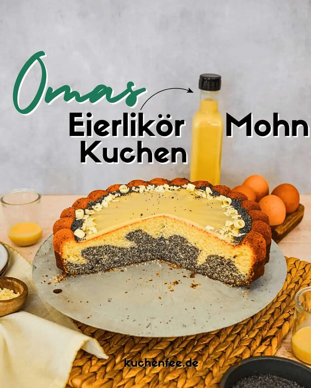 Eierlikör-Mohn-Kuchen nach Omas Rezept – Kuchenfee Lisa